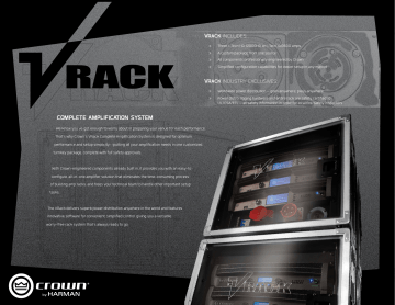 Crown VRack 12000HD Quick Reference Guide | Manualzz
