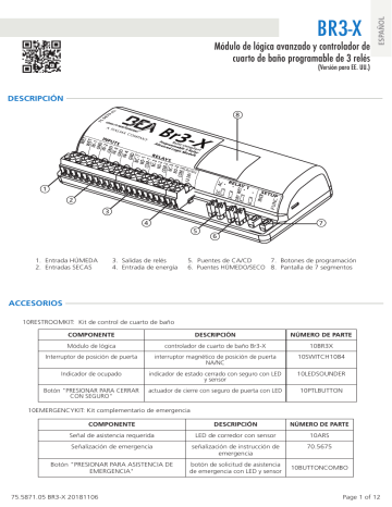 BEA BR3-X Guía del usuario | Manualzz