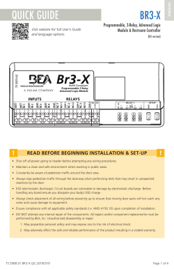 BEA BR3-X - Manual, User Guide | manualzz.com