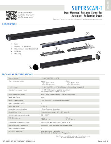 BEA SUPERSCAN-T User Guide | Manualzz
