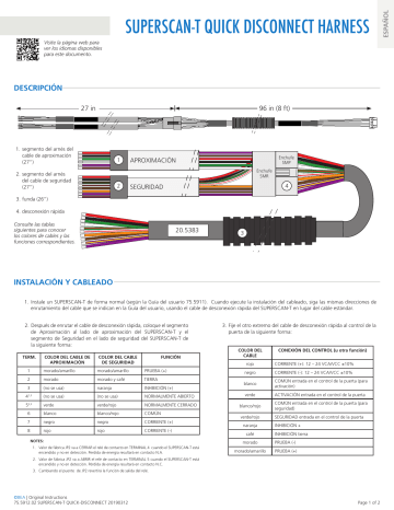 BEA SuperScan-T Q-Disconnect Guía del usuario | Manualzz