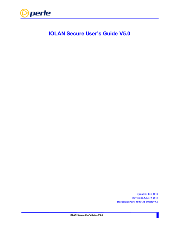 Perle IOLAN Device Server Guide | Manualzz