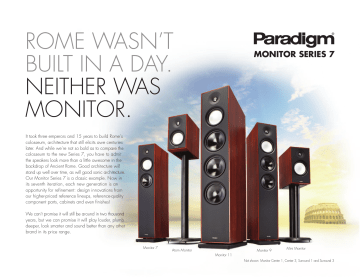 Paradigm Atom Monitor v7 Datasheet | Manualzz