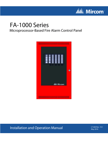 Mircom LT-600 FA-1000 Operation Manual | Manualzz