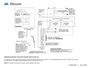 Mircom LT-693A-SSW-100 Installation Instructions | Manualzz