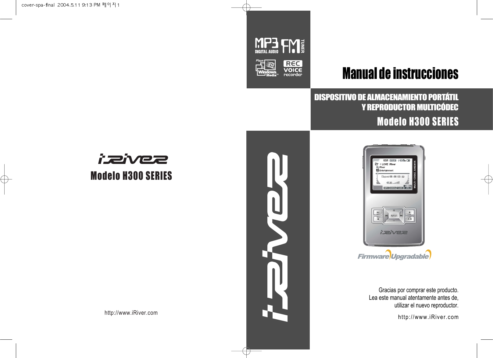 iRiver H300 User manual | Manualzz