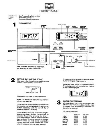 Horstmann Series 517 User Guide | Manualzz