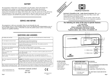 Horstmann H17xl User Guide | Manualzz