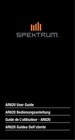 Spektrum AR620 6 Channel Sport Receiver Manuale utente | Manualzz
