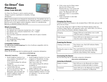 Vernier GDX-GP Go Direct Gas Pressure Sensor User Manual | Manualzz