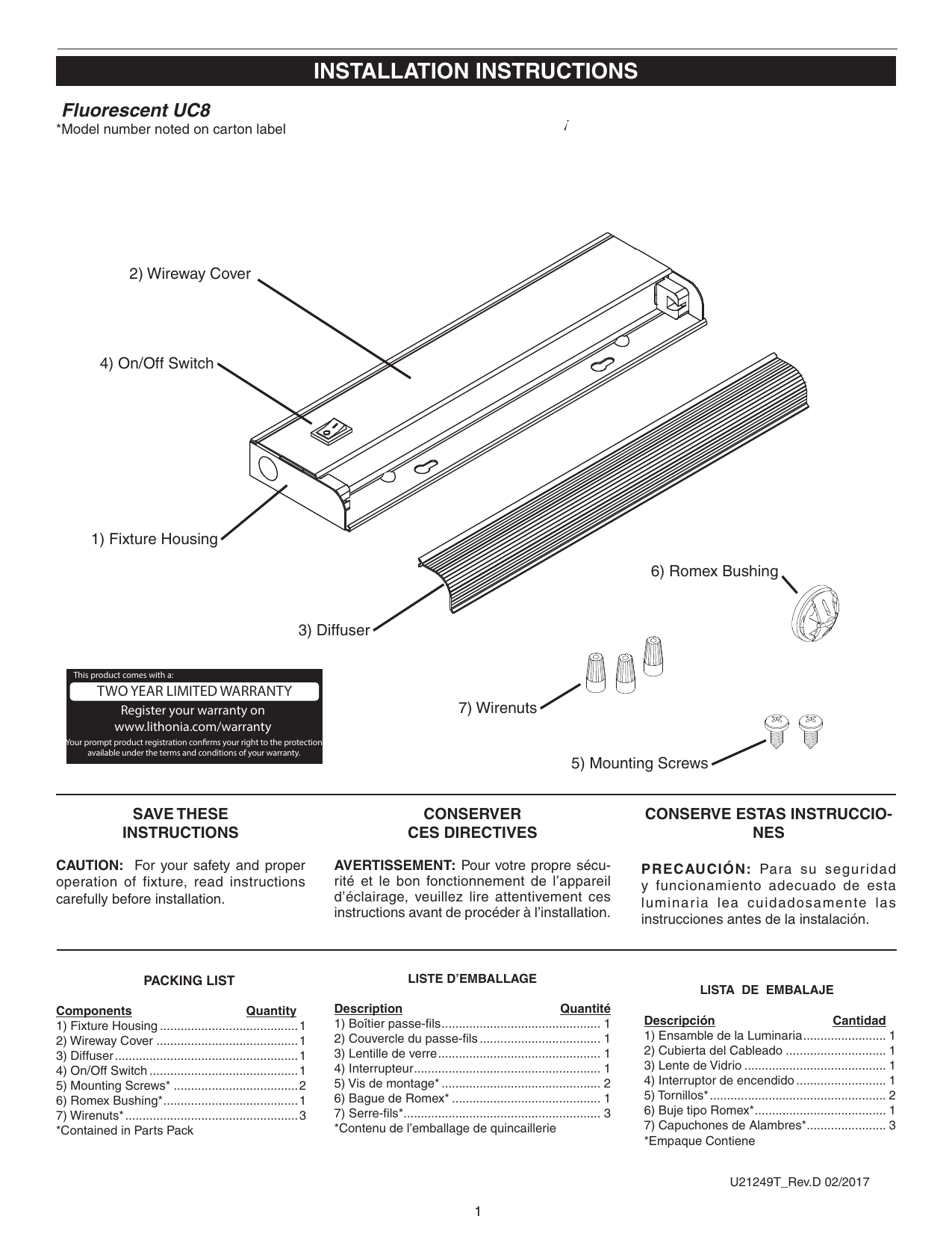 Lithonia Lighting T8 Installation Instructions | Shelly Lighting