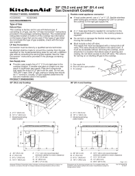 KitchenAid KCGD500GSS - User guide, Reference guide, Installation ...