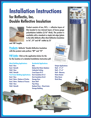 Reflectix BP24100 R 21 200-sq ft Unfaced Reflective Roll Insulation ...