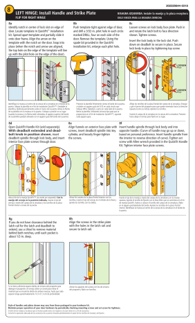 LARSON 20298917 QuickFit Brushed Nickel Storm Door Matching Handleset ...