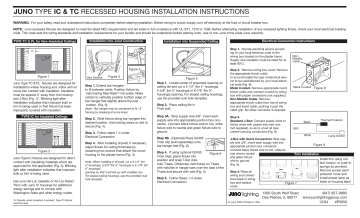 Juno TC1 New Construction Non-IC Recessed Light Housing Installation ...