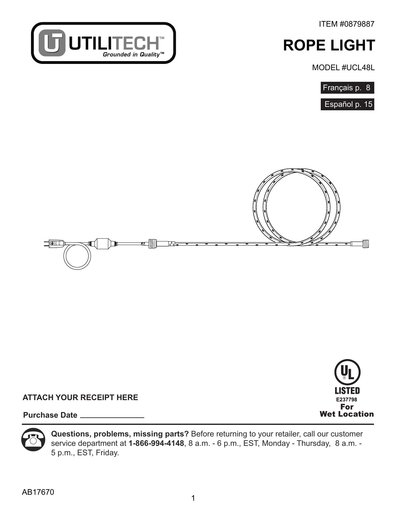 Utilitech Led Strip Light Manual | Shelly Lighting