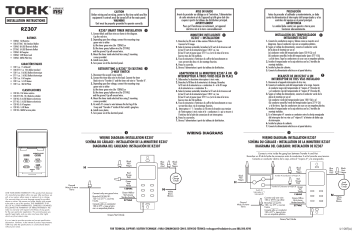 Tork RZ307 Timers Digital Lighting Timer Mode d'emploi | Manualzz