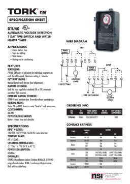 Tork DTU40 - User guide, Operating instructions, Instructions