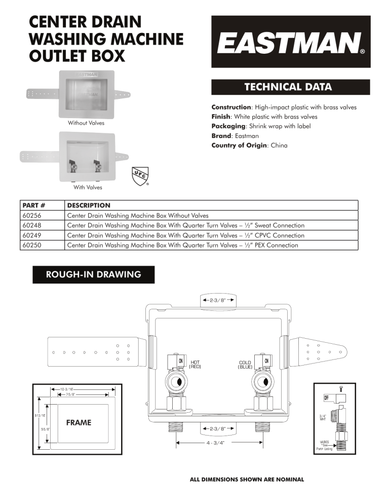 EASTMAN 60248 Installation guide | Manualzz