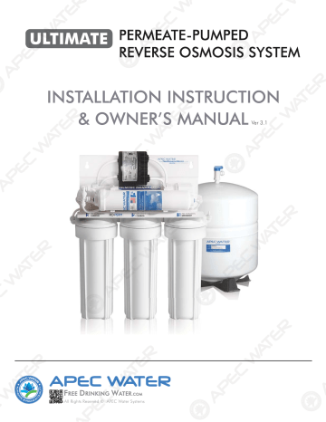 APEC Water RO-PERM High-Efficiency Permeate Pumped Reverse Osmosis ...