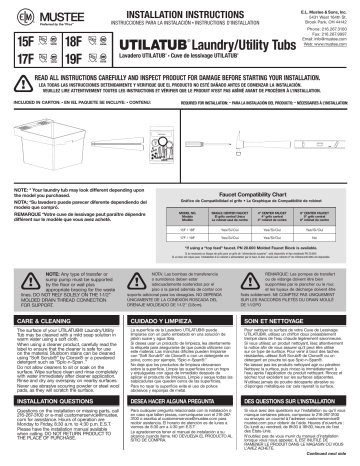 MUSTEE 19F 20-in x 24-in 1-Basin White Freestanding Composite Utility ...
