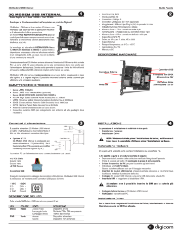 Digicom 3G Modem USB Internal User Manual | Manualzz
