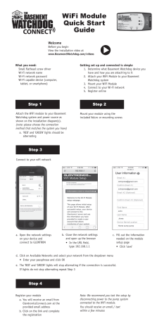 Basement Watchdog BW-WIFI Wi-Fi Module Installation Guide | Manualzz