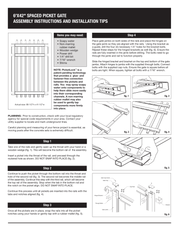 Veranda 181979 3-1/2 ft. W x 6 ft. H White Vinyl Manchester Spaced ...