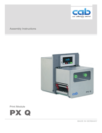 CAB PX Q Assembly Instruction | Manualzz