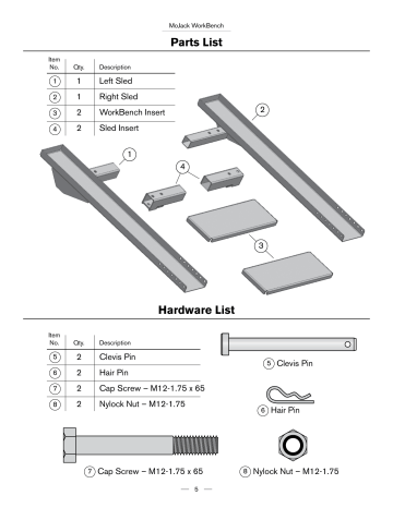 MoJack Workbench Attachment 产品信息 | Manualzz