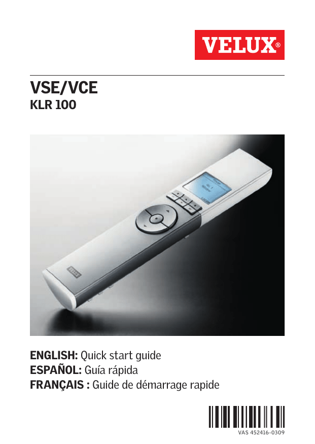 Velux KLR 100 US Installation guide | Manualzz