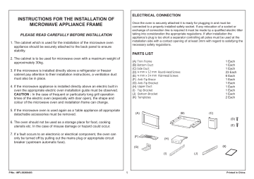 LG Electronics MK2030NST Trim Kit Installation Guide | Manualzz
