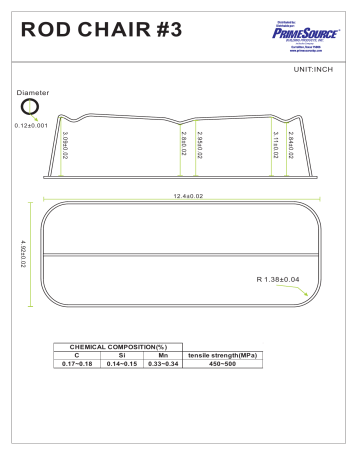 Grip-Rite RC31016EAR Metal Rod Chair Specification | Manualzz