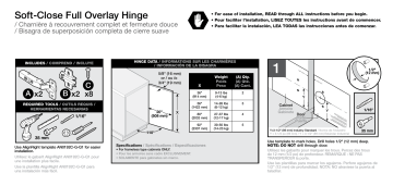 Everbilt H32636C-NP-U1 35 mm 110-Degree Full Overlay Soft Close Cabinet ...