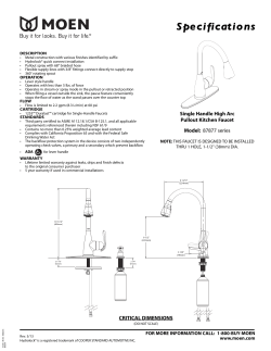 Moen 87877SRS - Especificación, Guía de instalación, Información del ...