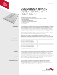 USG Cement Board 1/2" and 5/8", 1/4" Installation Guide | Manualzz