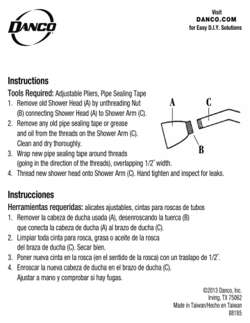 DANCO 88185X 2 Instructions | Manualzz