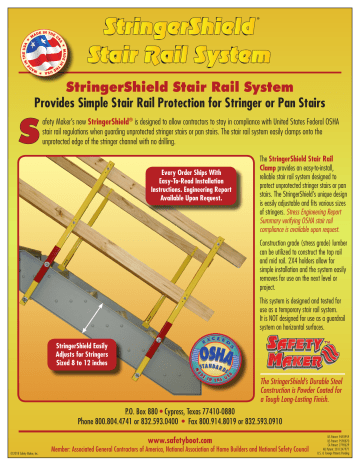 StringerShield C-0600 1 Unit Yellow OSHA Compliant Non-Penetrating ...