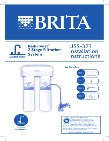 Brita WFUSS323 Redi-Twist 2-Stage Drinking Water Filtration System ...