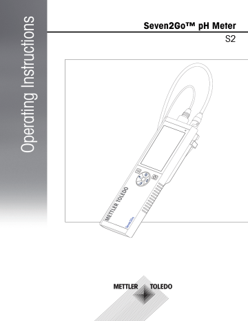 Mettler Toledo S2 Seven2Go™ pH Meter Operating Instruction | Manualzz