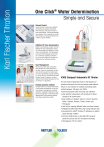 V30S Compact Volumetric KF Titrator Datasheet - Mettler Toledo | Manualzz