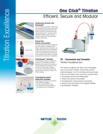 Mettler Toledo T5 - Convenient and Versatile Datasheet | Manualzz