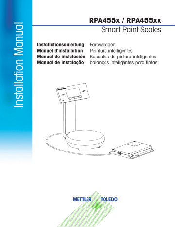 Mettler Toledo RPA455x /RPA455xx User Manual | Manualzz