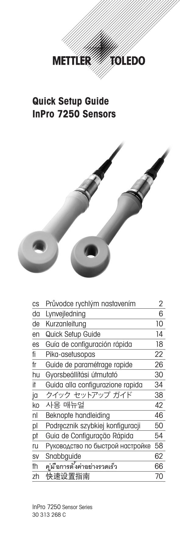 Mettler Toledo InPro 7250 Sensors Installationsanleitung | Manualzz