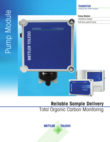 Mettler Toledo TOC Pump Module Datasheet | Manualzz