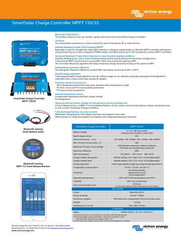 Victron Energy SmartSolar MPPT 150/35 Datasheet | Manualzz