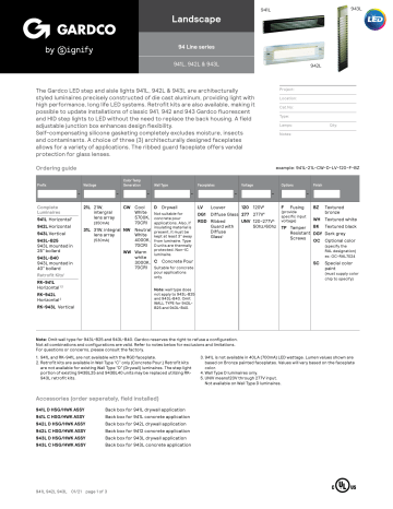 Gardco 941 Step Light Specifications | Manualzz