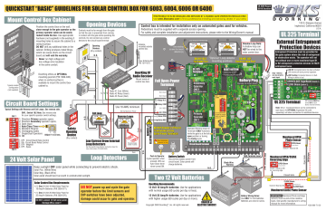 DKS DC Solar Control Box Quickstart Manual | Manualzz
