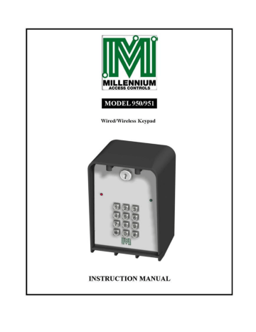 Nice Apollo 950 Keypad Manual | Manualzz