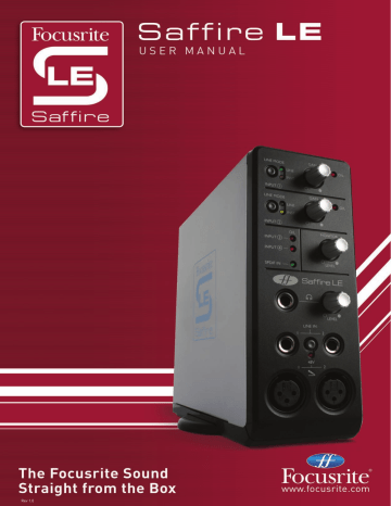 Focusrite Saffire LE Guía del usuario | Manualzz